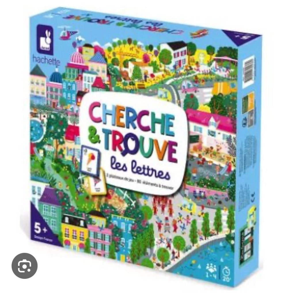 Cherche et trouve les lettres - Les Yeux dans la tête